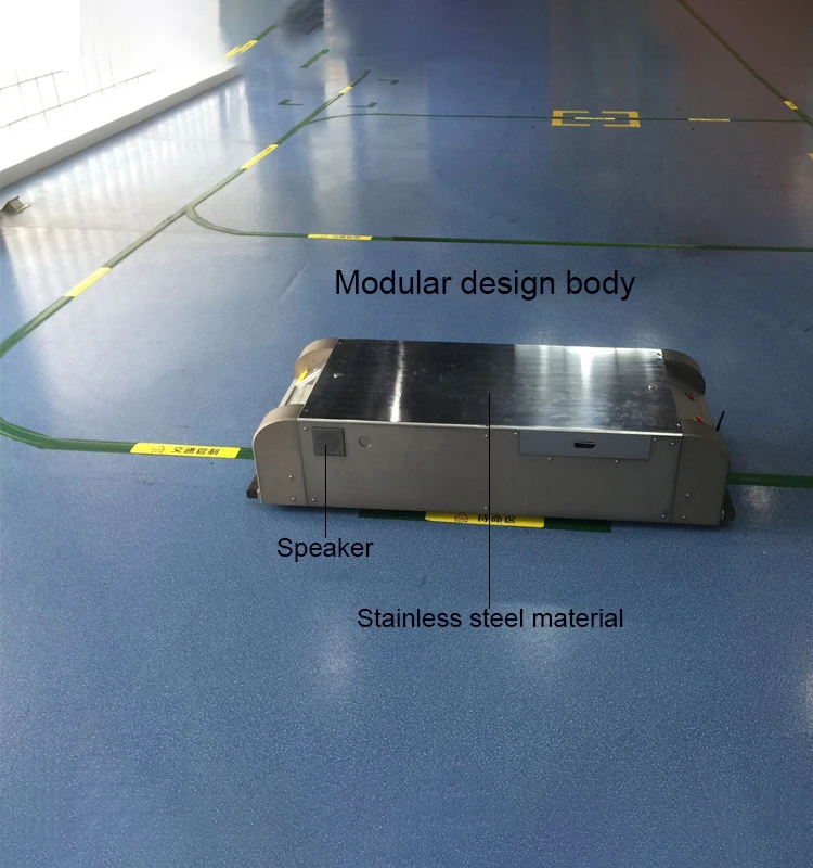 Automated guided vehicle AGV for big factory internal goods transport ...