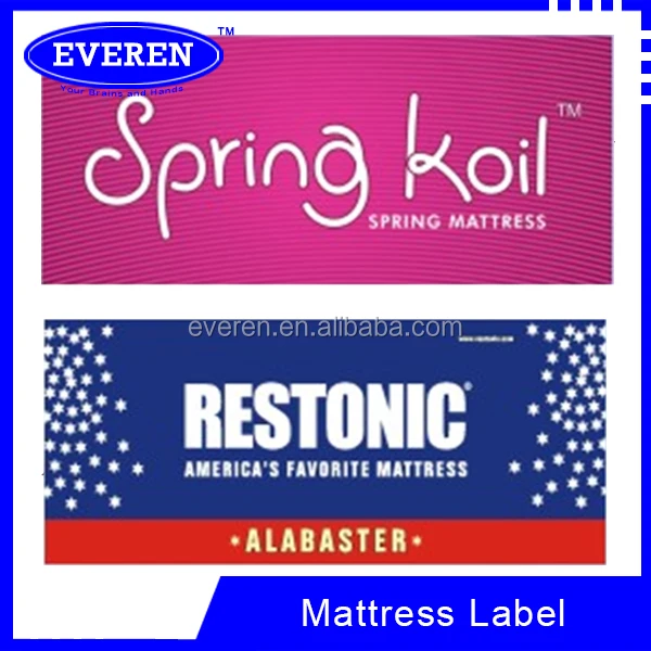 Waterproof Printed Mattress Label - Buy Waterproof Label,Blank ...