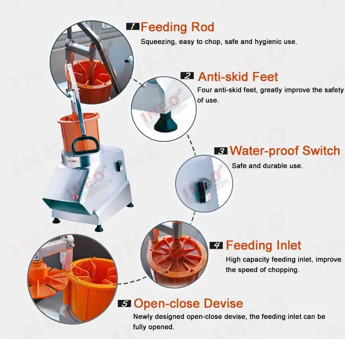 Commercial Restaurant Multifunctional Vegetable Slicer Machine/julienne ...