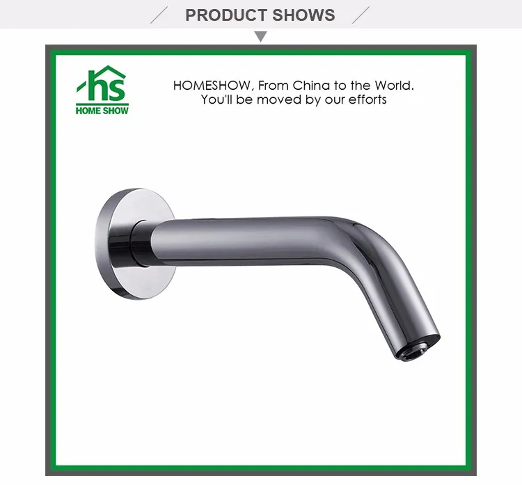 Wall Mounted Touch-less Water Saving Bathroom Automatic Sensor Faucet ...