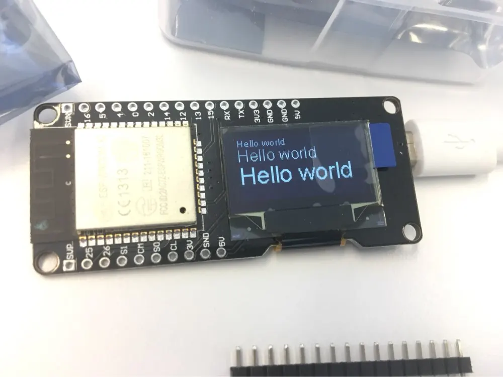 Esp32 Development Board With 128*64 Pixels Ssd1306 0.96" Oled Screen In ...