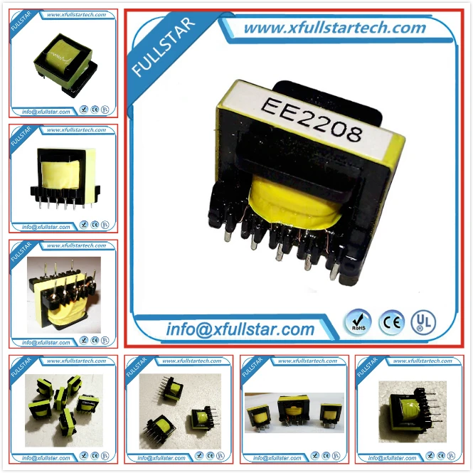Ee22 High Frequency Transformer For Pin 5:5 Bobbin And Soft Ferrite Core With Rohs - Buy Ee13 ...