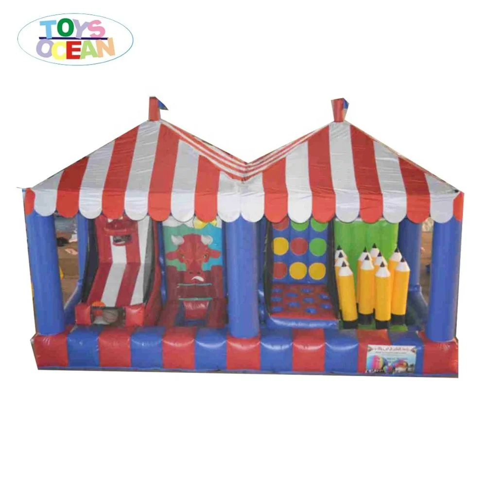 Carnival Inflatable Midway 4 In 1 Sports Game Booth - Buy 4 In 1 Midway ...