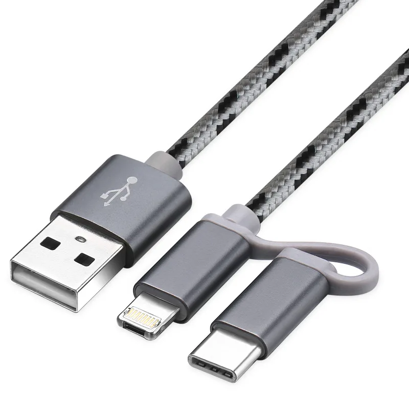 Premium Type C 3 In 1 Usb Cable Multiple Usb Charging Cable Adapter ...