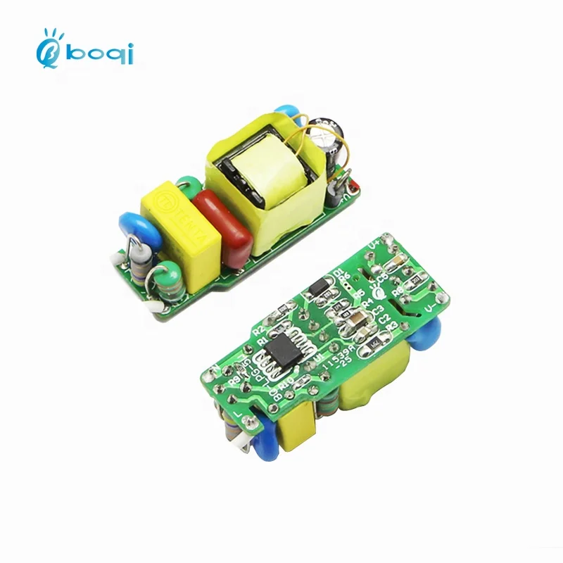 Boqi Open Frame Mini LED Driver - 3W Power Supply for LED Bulbs
