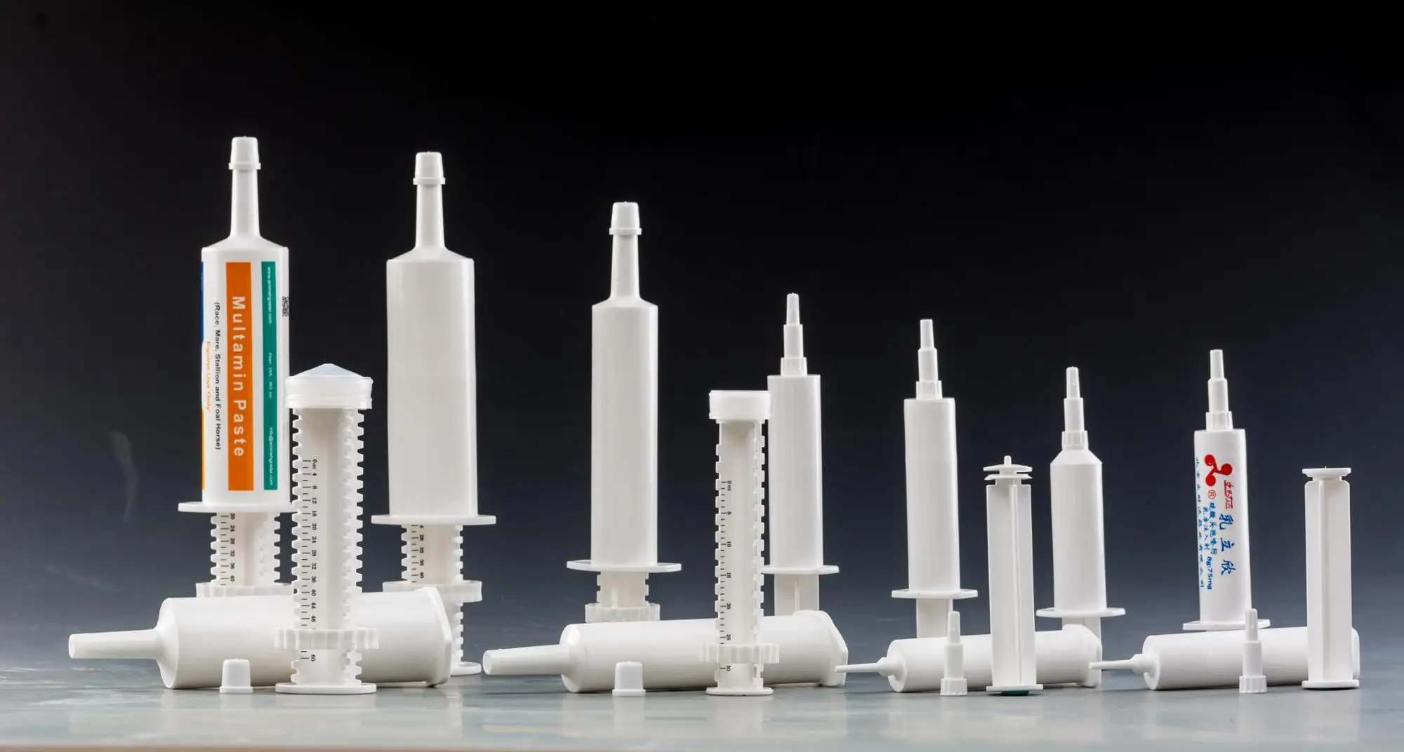 5ml/8ml/10ml/13ml/20ml/30ml/60ml Disposable Plastic Veterinary Syringes ...