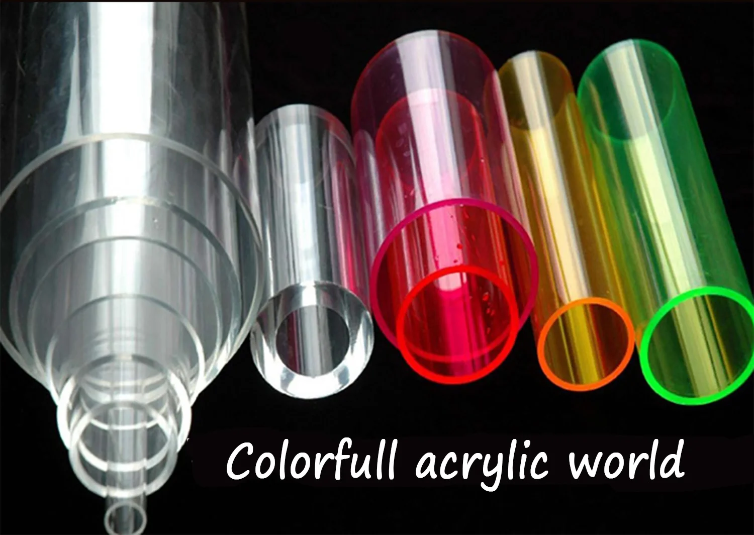 Naxilai Acrylic 1cm Thick Hollow Acrylic Tube Pmma Cylinder With Color ...