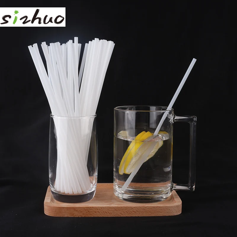 Eco Friendly Pla Degradable Disposable Straight Drinking Straws Eco