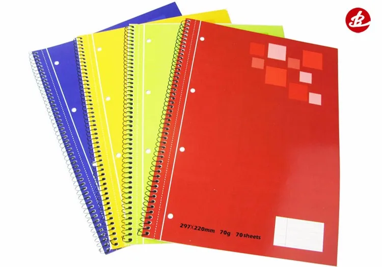 Custom Paperback Spiral Paper School Notebook Printing