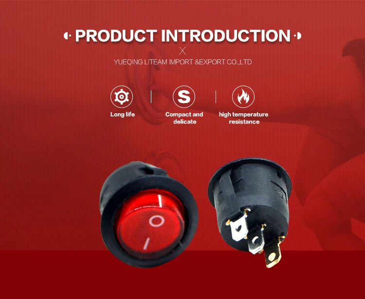 Mini ON-OFF Taiheng Rocker Switch T120 - 10,000 Cycles