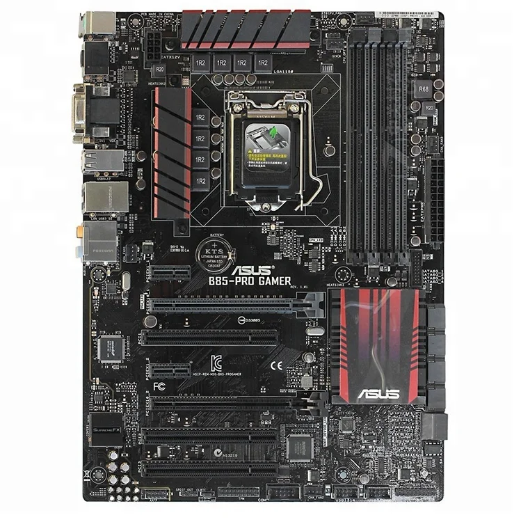 ASUS B85-PRO GAMER LGA1150 마더 보드 용 더블 DDR3 메모리 채널 및 인텔 칩셋이있는 새로운 데스크탑 ...