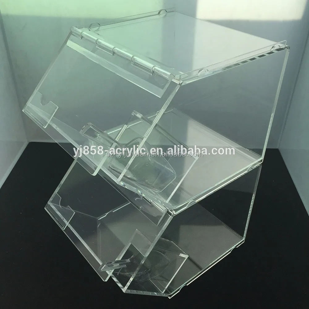 Wholesale Stackable Acrylic Candy Display Case - Supermarket Use