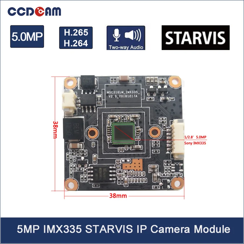 Customized 5MP IP Camera Module IMX335 for SONY STARVIS