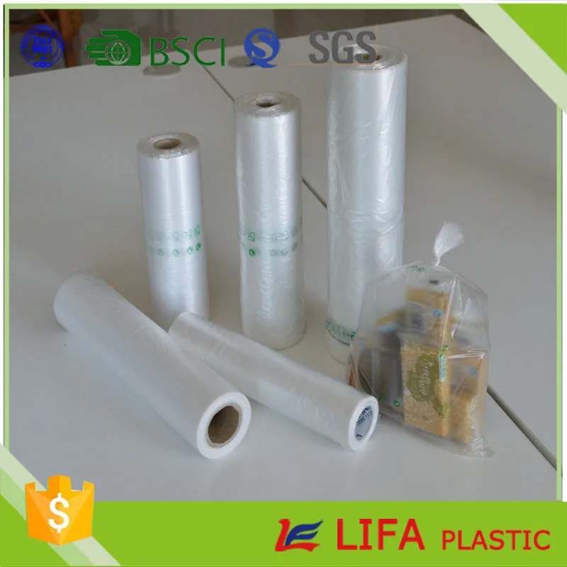 Flat Bags On Roll For Supermarket Or Fruits Food And Vegetables - Buy ...