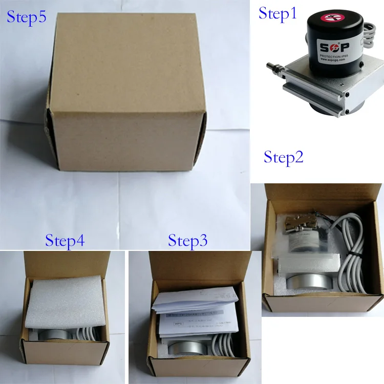 0-10V 1500mm Rope Encoder Draw Wire Length Sensor - SOP