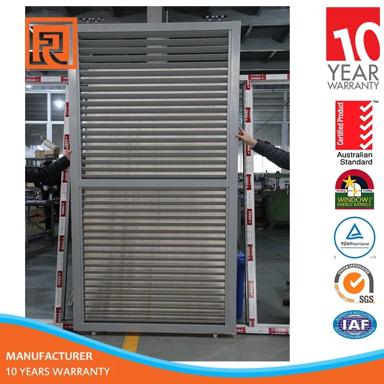 Commercial House Fixed Aluminum Louver Window With 10 Years Warranty ...