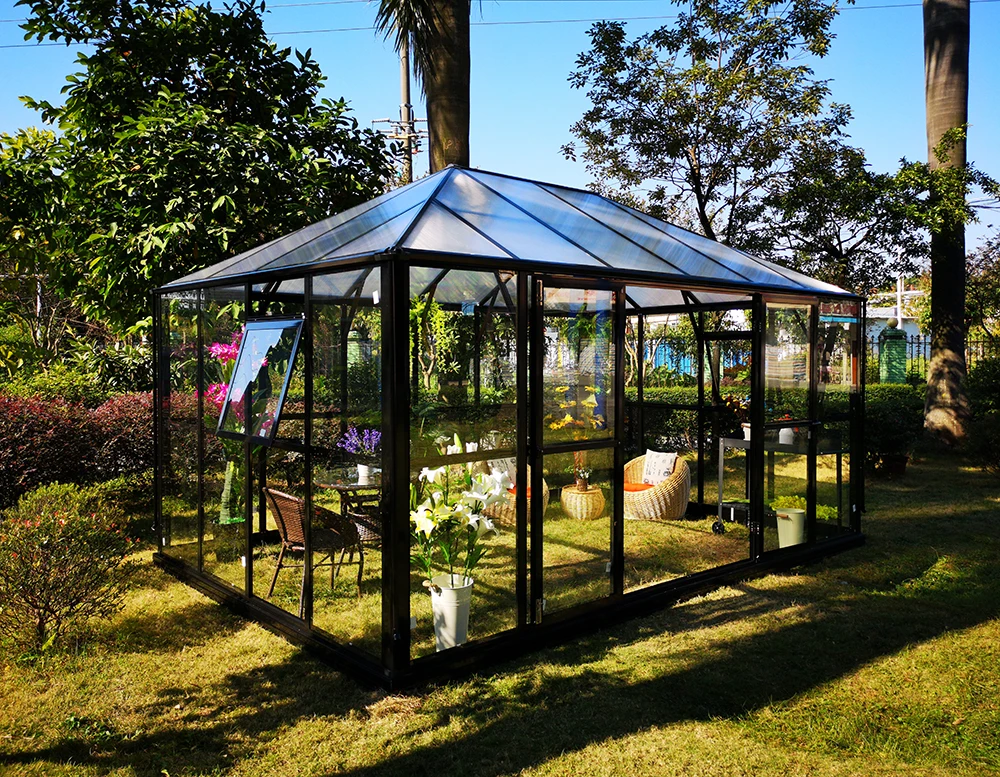 G-more High Quality Aluminum Frame Glass Garden Room Prefab House - Buy ...