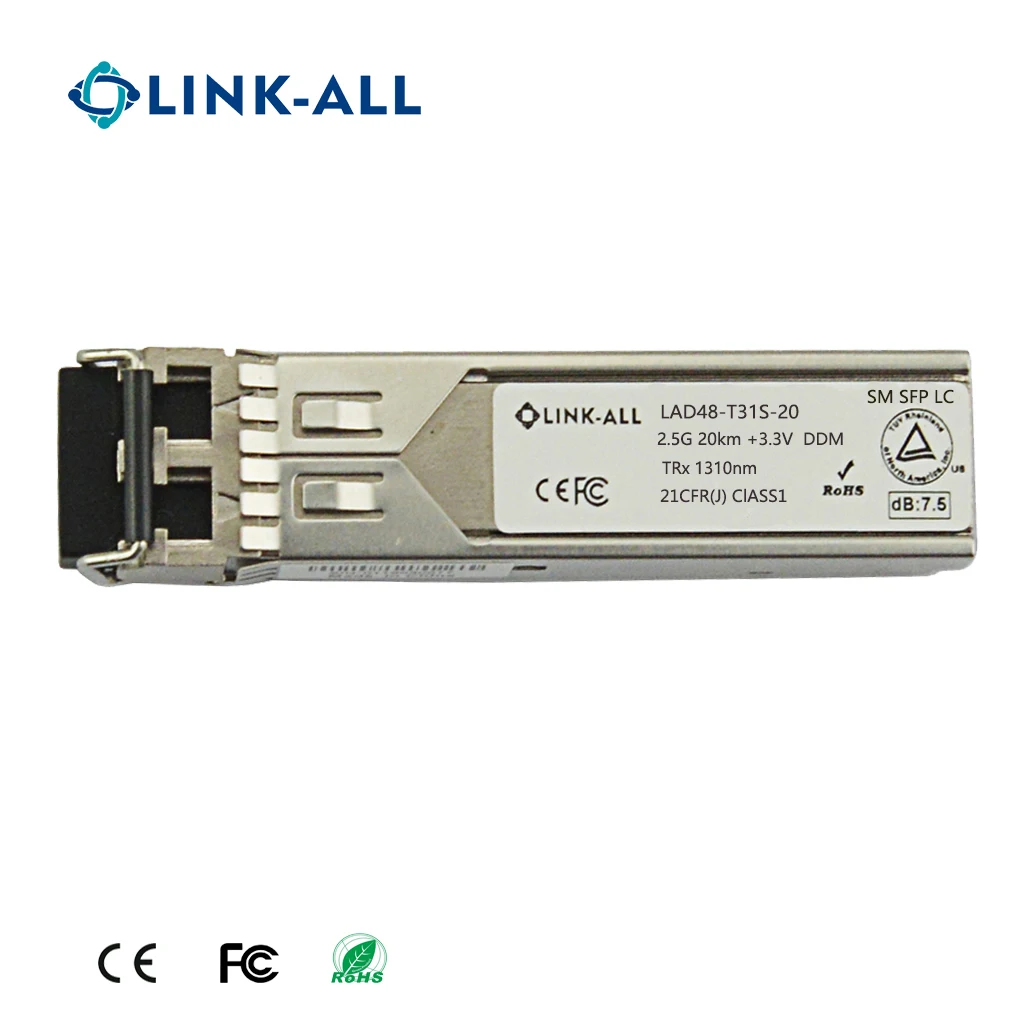Duplex Lc 2.5g Sfp Transceiver 1310nm 20km Module With Ddm - Buy Duplex ...