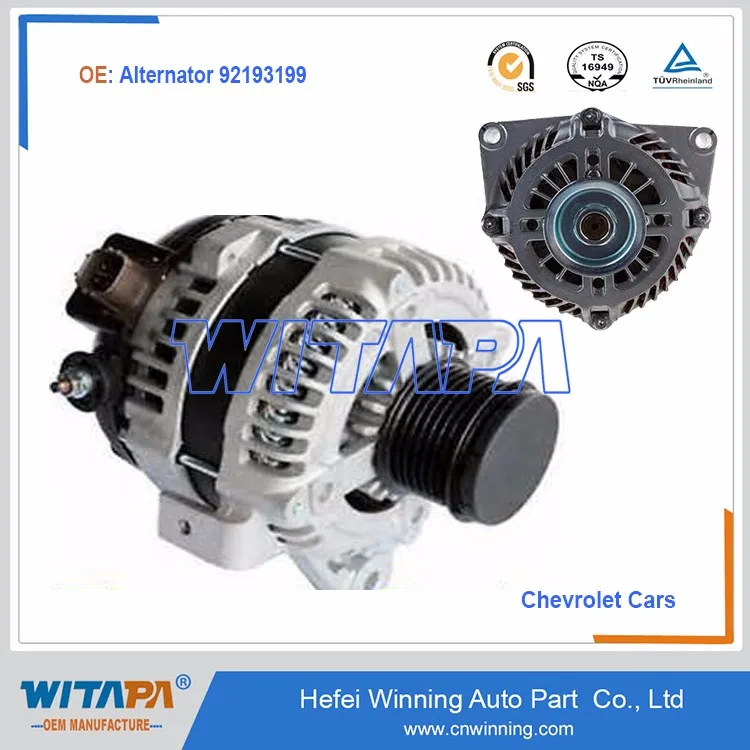 Manufacture 92193199 Gm Chevrolet Auto Car Spare Parts Alternator - Buy ...