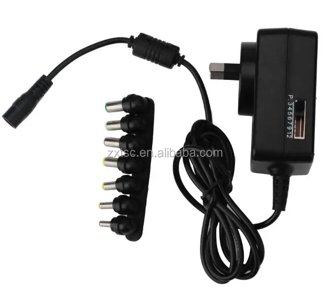 Au Plug Multi Outputs 3/4/5/6/7/9/12v Adjustable Voltage Power Adapter ...
