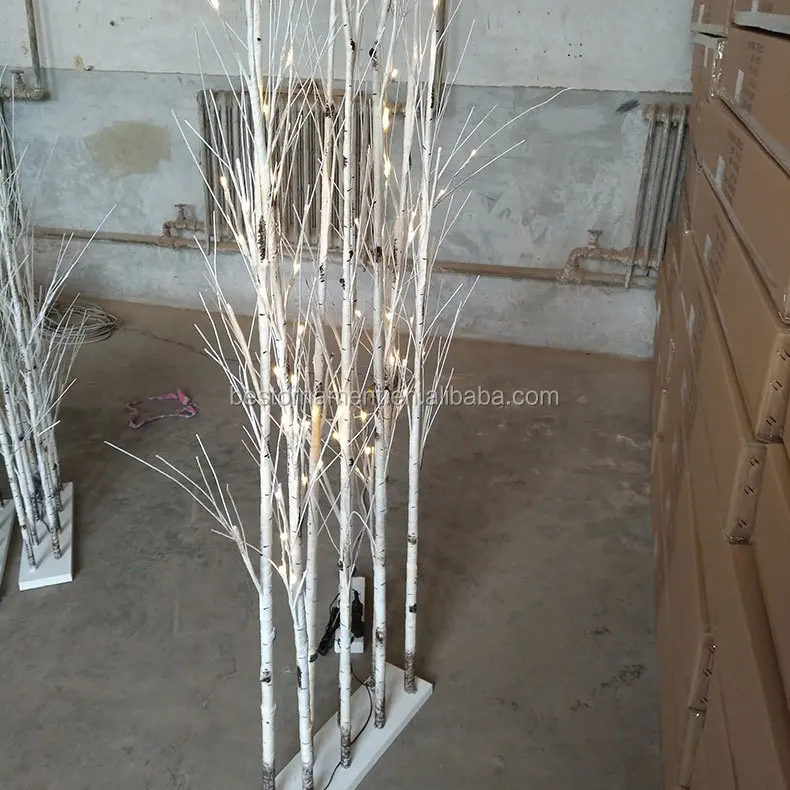 Wedding Decor LED Copper Lamp Artificial Lighted Weeping Willow Tree ...