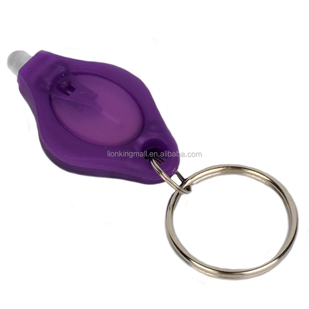 ALONEFIRE Purple 395nm UV LED Mini Keychain Light - Money Detector