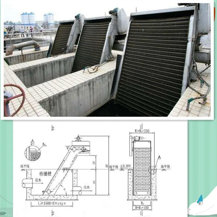 Rake Type Sewage Waste Water Intake Motorized Screen - Buy Rake Type ...