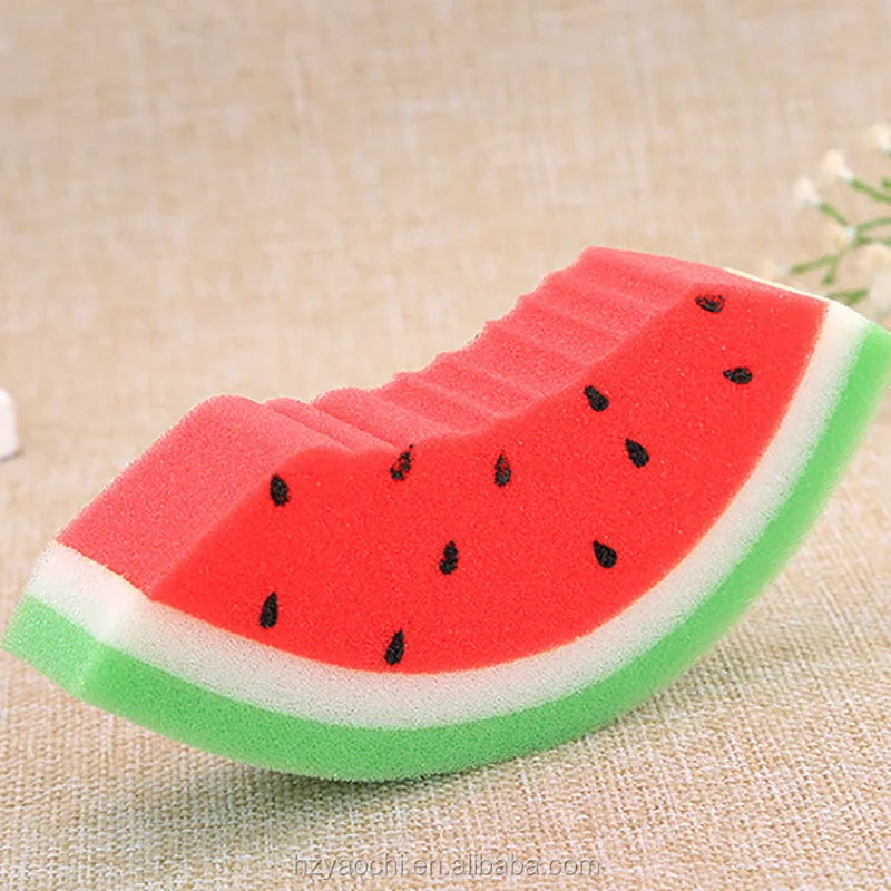 High Quality Fruits Watermelon Shaped Bath Sponge For Kids And Children ...