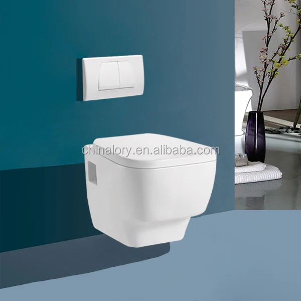 2015 Simple Style Push Buttons Two Piece Concealed Cistern Wall Mounted ...