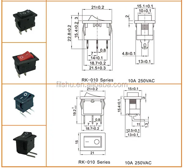 Black Leci Rs601 Rocker Switch For Coffee Machine - Buy Leci Rs601 Rocker Switch,Rocker Switch ...