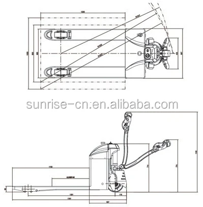 Electric Transpallet Forklift - Luheng Mini Pallet Truck with Scale