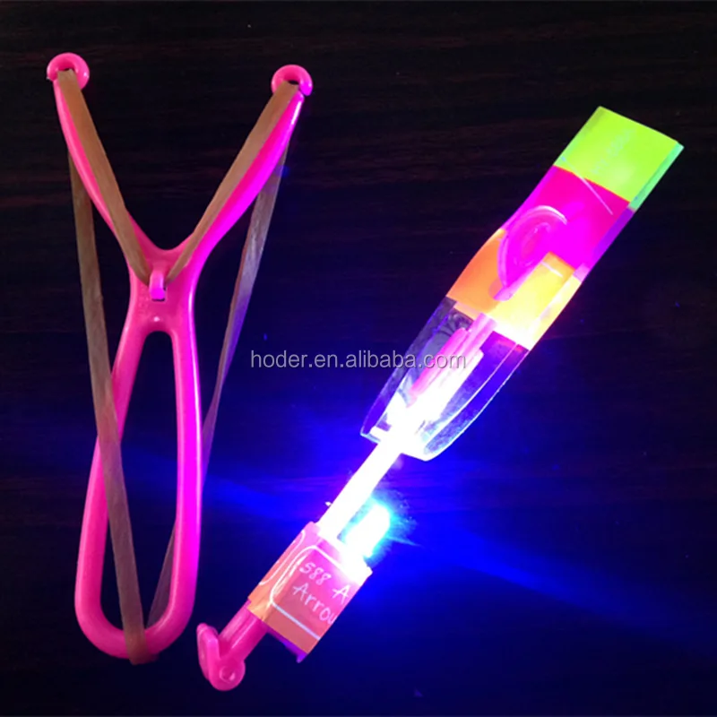 Helicopter Slingshot - LED Light-up Flying Toy for All Ages
