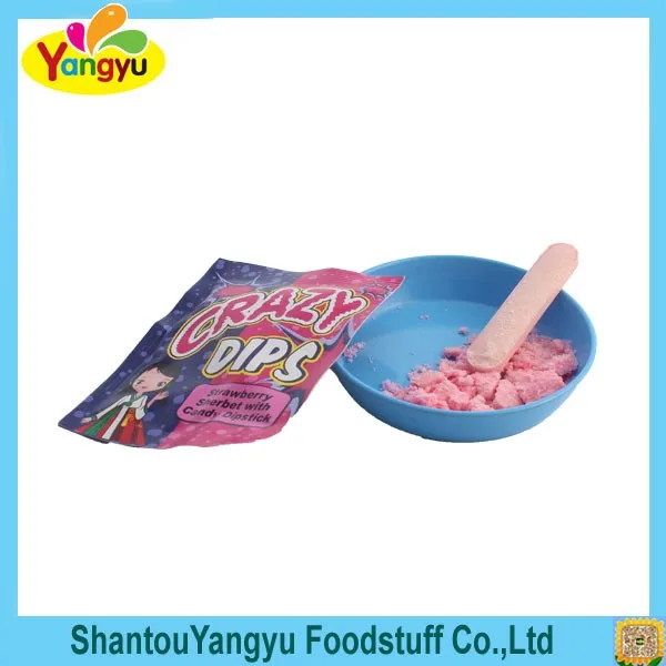 Strawberry Sherbet With Candy Dipstick Sour Powder - Buy Strawberry ...