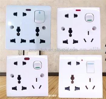 Bangladesh Type 6 Pin Multi Socket With Switch And Neon - Buy Electric ...