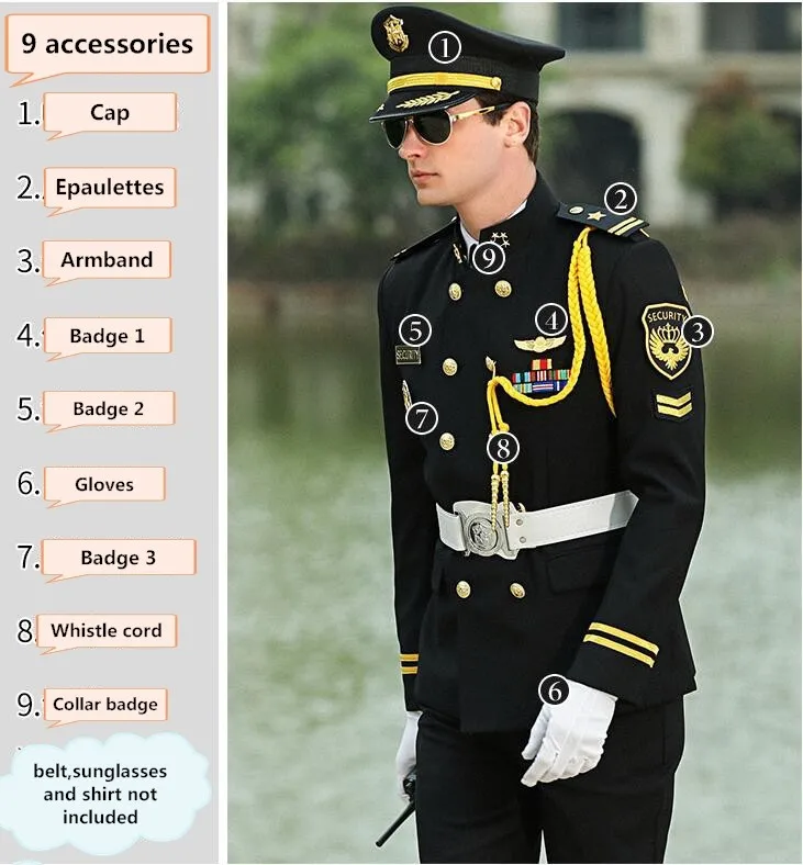 Security Guard Uniforms - Customized Dress Officer Jackets