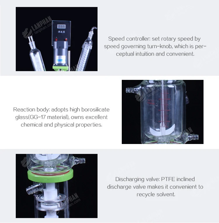 Jacket Heating 5l Bioreactor Lab Glass Tubular Reactor - Buy Tubular ...