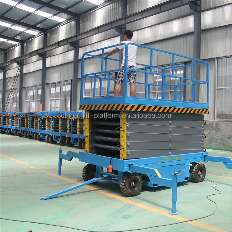 Portable Hydraulic Scissor Lift Man Lift Outdoor And Indoor Aerial Work ...