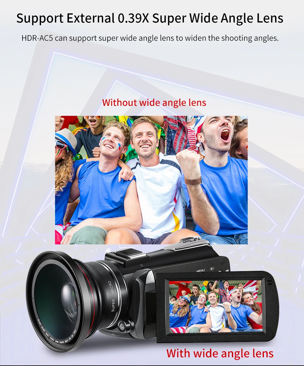 High Quality Super 4k Digital Video Camera with 3.0'' Touch Display ...