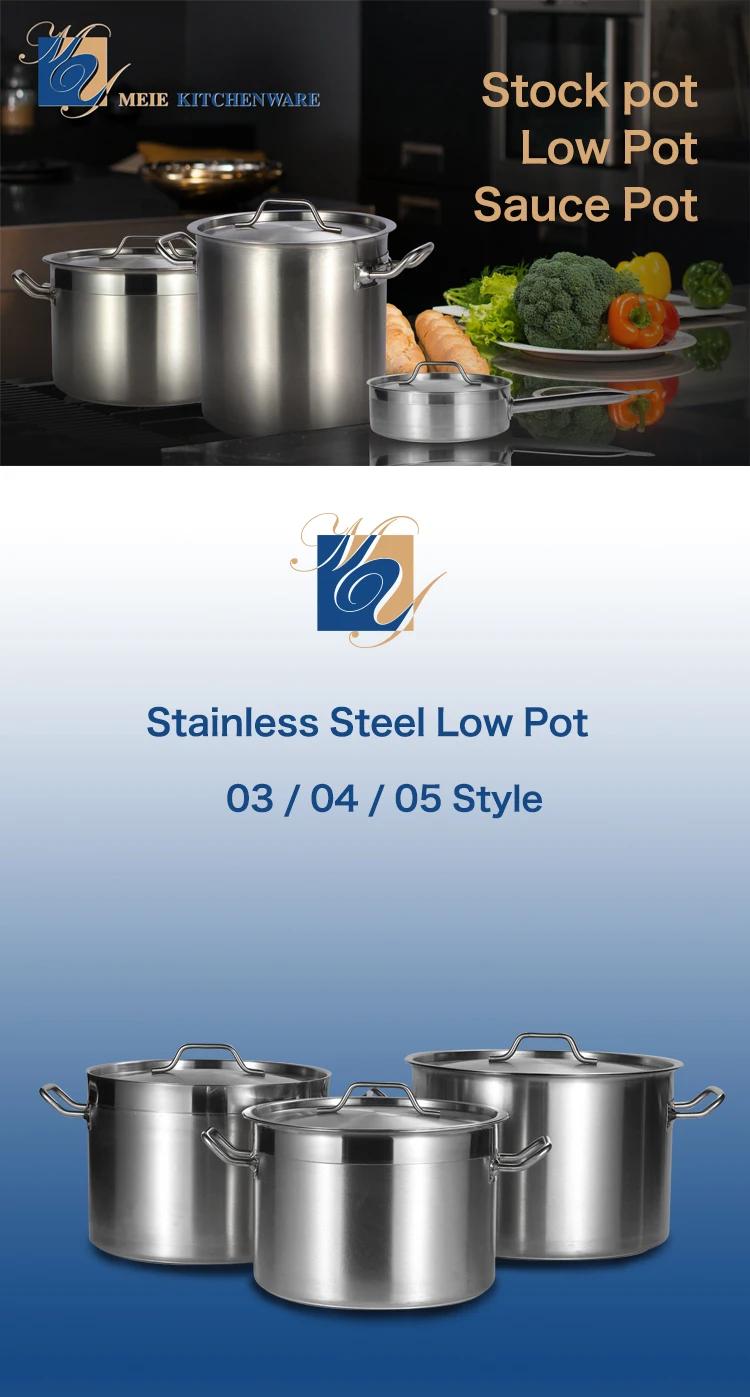 Wholesale Commercial Pots Restaurant Kitchen Stainless Steel Thick ...