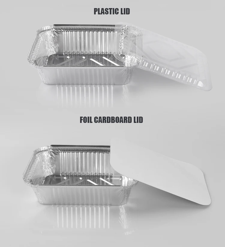Disposable Silver Foil Box For Food Packaging Aluminum Foil Container ...