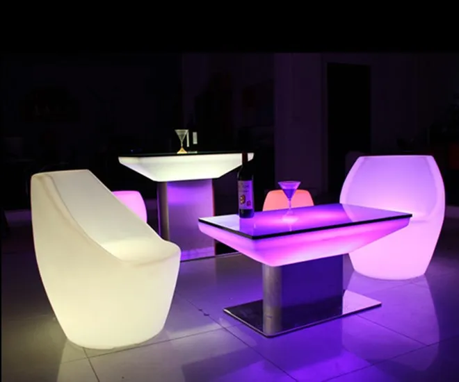 Hotsale Led Lighting Furniture Sets Led Dining Table - Buy Led Dining ...