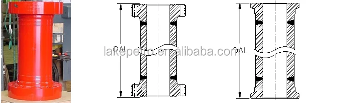 API 6A Double Studded Flange Drilling Adapter Spacer Spool
