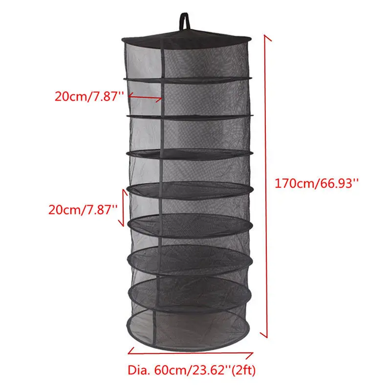 Drying Net 8 Layer Herb Drying Net Herb Dryer Mesh Black And Green ...