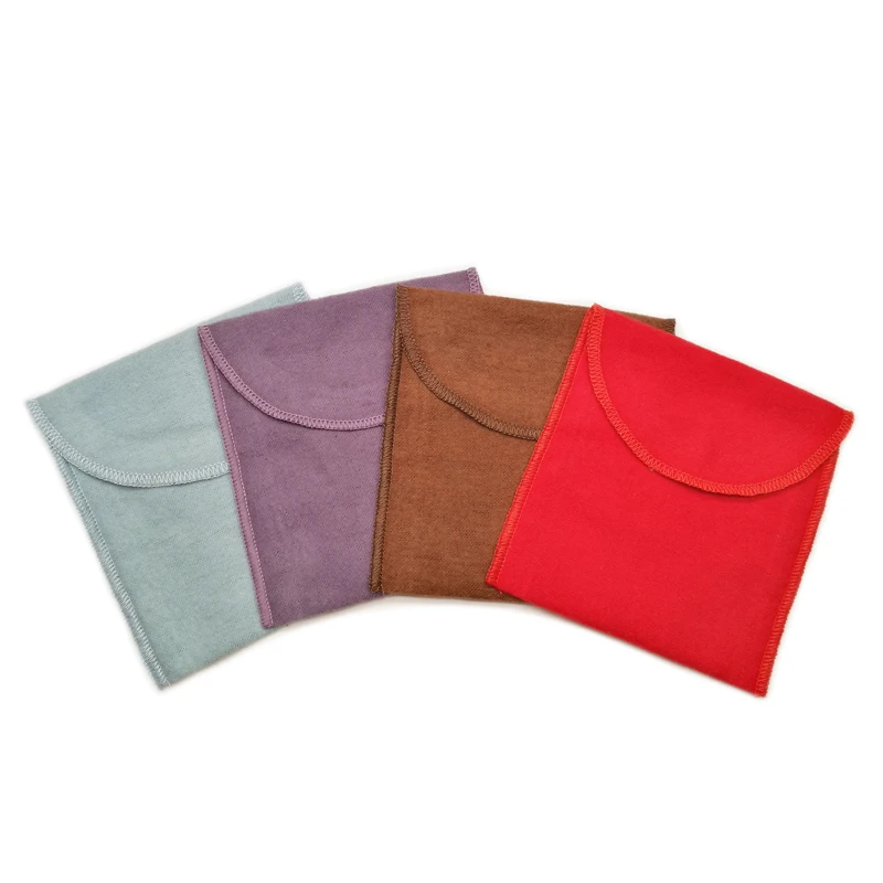 Custom Flap Closure Cotton Flannel Pouch For Jewelry Packaging - Buy ...