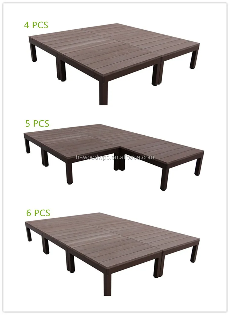 WPC Raised Decking - Easy Prefab Modular Deck Solutions