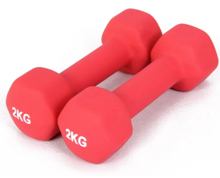 Women Fitness Neoprene Coated Dumbbells Set,At-home Workout Hand ...