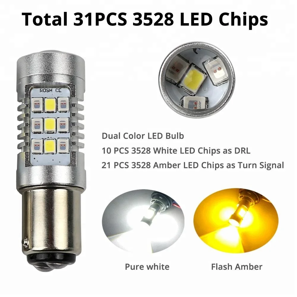 Switchback 1157 Dual Color Led Bulbs,Color Changing White And Yellow ...