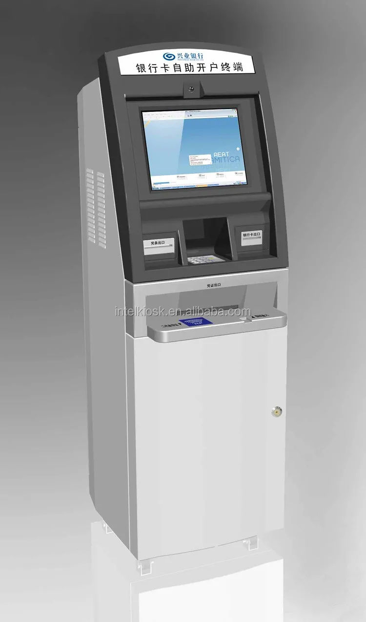 China Kiosk Supplier Bank Atm Machine Kiosk With Receipt Printer And ...