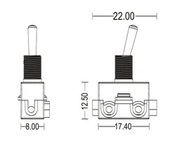 3 Type 2a Lighted Toggle Switches For Lamp - Buy Toggle Switch For Lamp ...