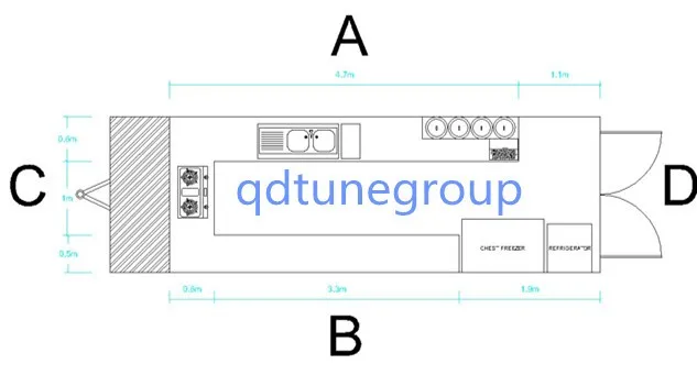 3 Wheels Motorcycle Food Cart - Durable & Versatile Design